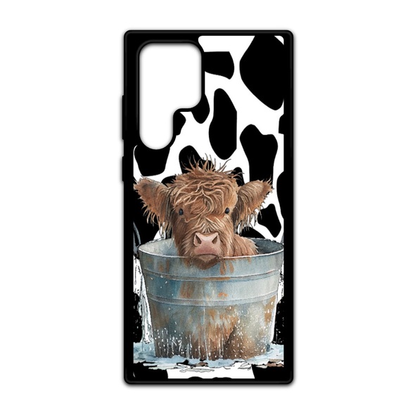 Accessories | Phone Case For Samsung Galaxy S22 Ultra Cow Print Highland Cow Cute Phone Case ...